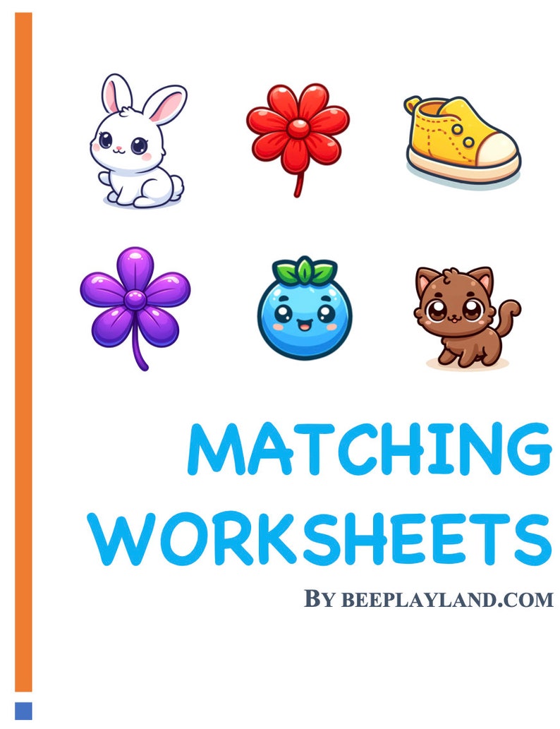 Matching Worksheet Activities for Toddlers, and Preschool Kids ...