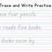 Trace Then Write Sentences Writing Practice Worksheets, Printable ...