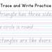 Trace Then Write Sentences Writing Practice Worksheets, Printable ...