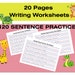 120 Trace Sentence About Animals Practice Worksheets, Printable Writing ...