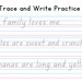 Trace Then Write Sentences Writing Practice Worksheets, Printable ...