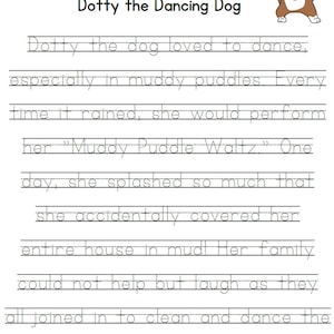 Trace 40 Stories Writing Practice Worksheet Kindergarten School ELA ...
