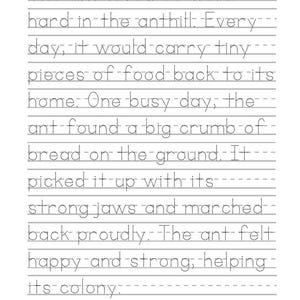 Story Handwriting Practice: 40-page Tracing for Grade 1-3 (PDF) - Etsy