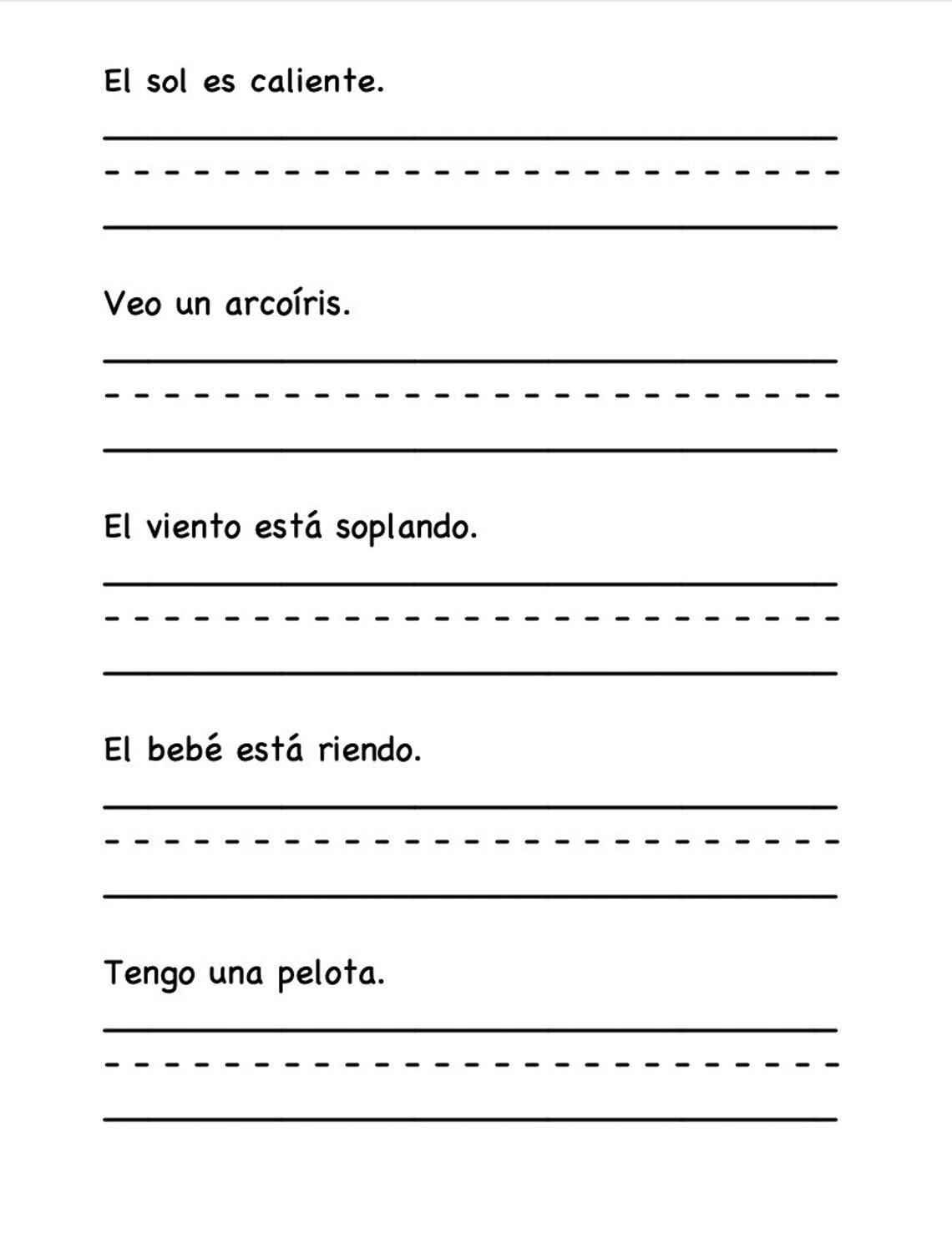 250 Sentences in Spanish Kindergarten Preschool Activity, Busybook ...
