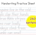 Handwriting Practice Worksheets: Sentences for 1st-3rd Grade (PDF ...