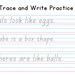 Trace Then Write Sentences Writing Practice Worksheets, Printable ...