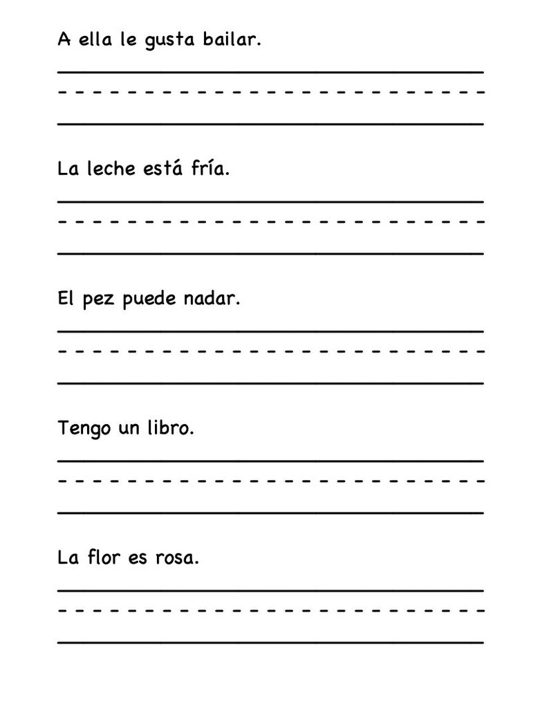 250 Sentences in Spanish Kindergarten Preschool Activity, Busybook ...