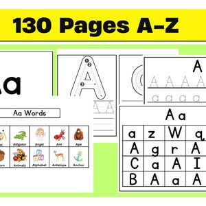 Low Prep Activities Alphabet A-Z Homeschooling Pre-k School Grade 1-3 ...