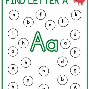 ABC Alphabet Activity Book Printable Kindergarten Preschool ...