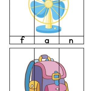 CVC Word Puzzles: Learn to Read, Ages 3-5 (digital Download) - Etsy