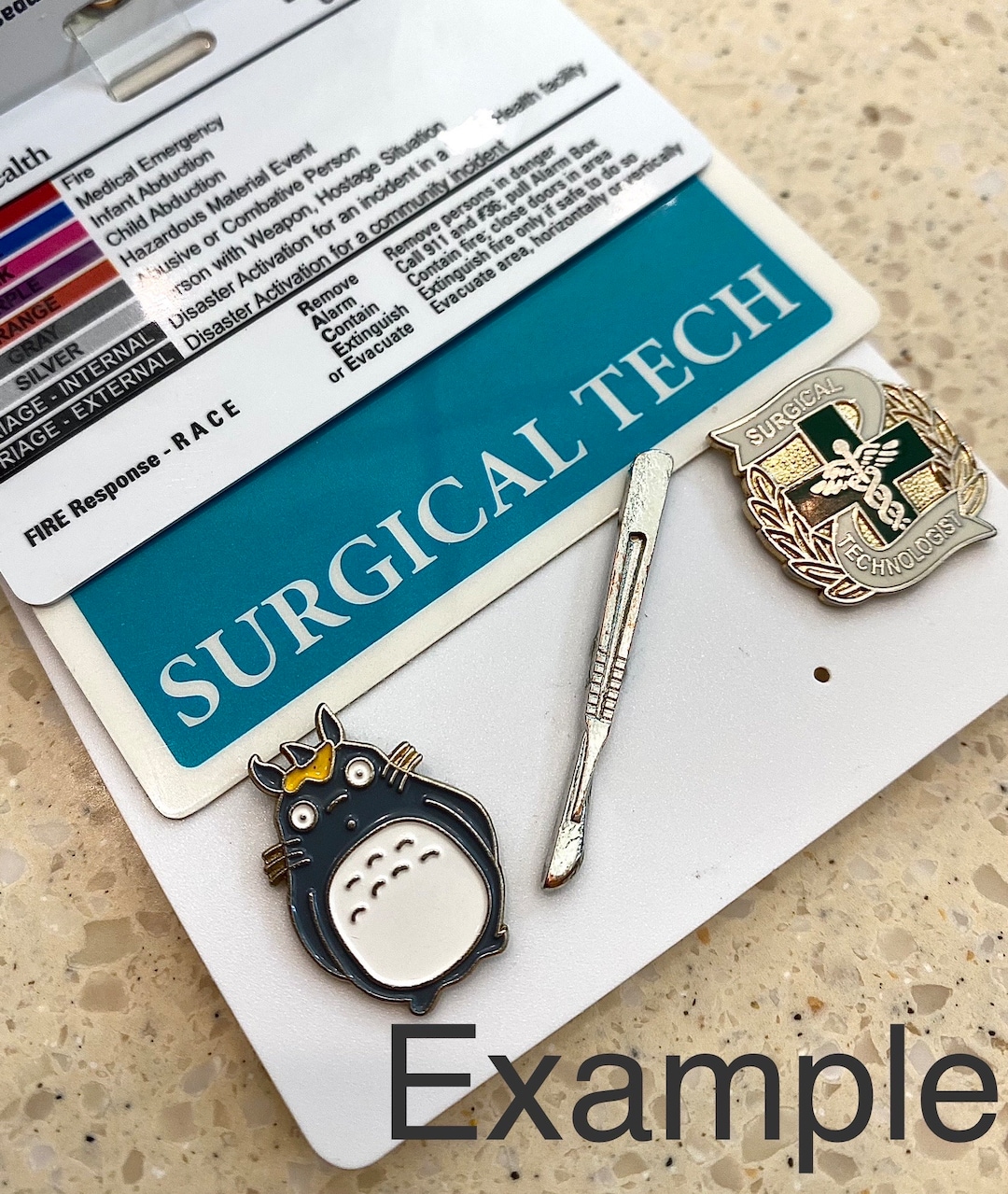 Surgical Tech Badge Buddy Set or Separate - Etsy