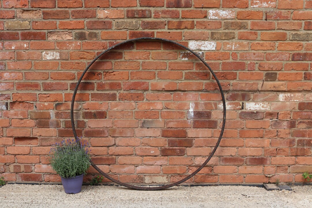 Huge Antique Cast Iron Cart Wheel Rim 134 CM Diameter - Etsy UK