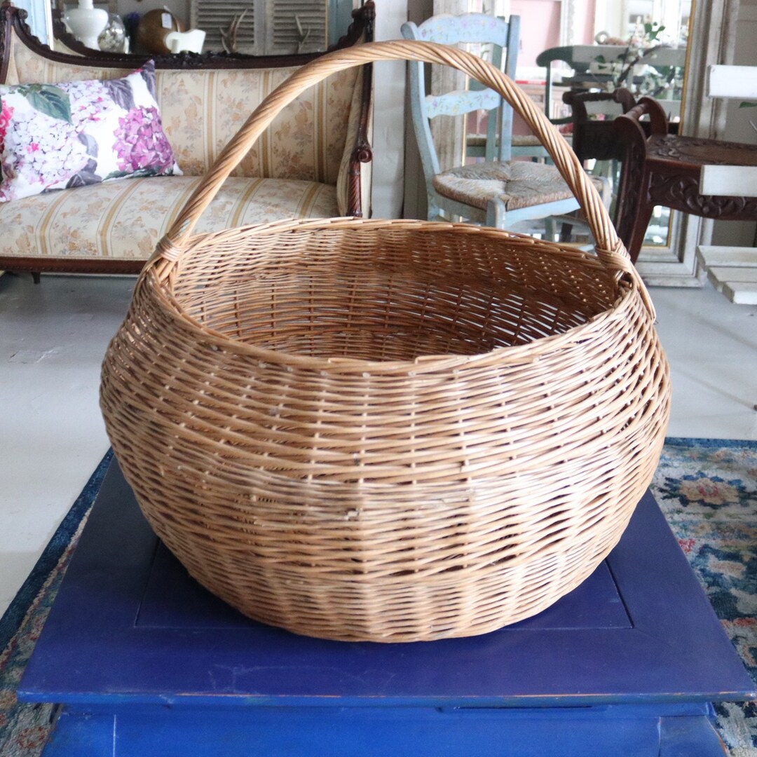 Giant Oversized Wicker Basket 61cm H X 73cm Wide - Etsy