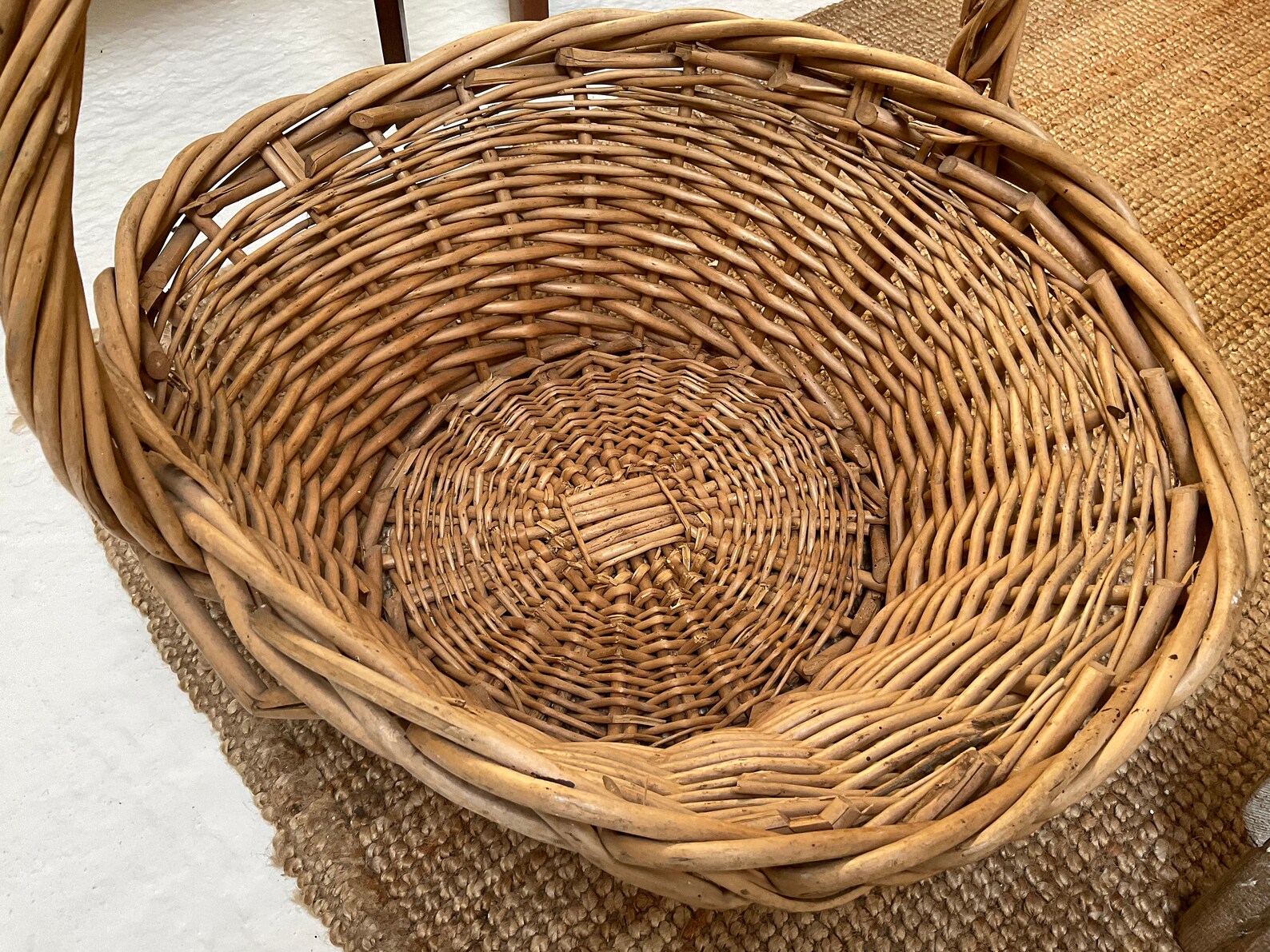 Giant Oversized Large Wicker Basket 60cm High X 67cm Wide - Etsy
