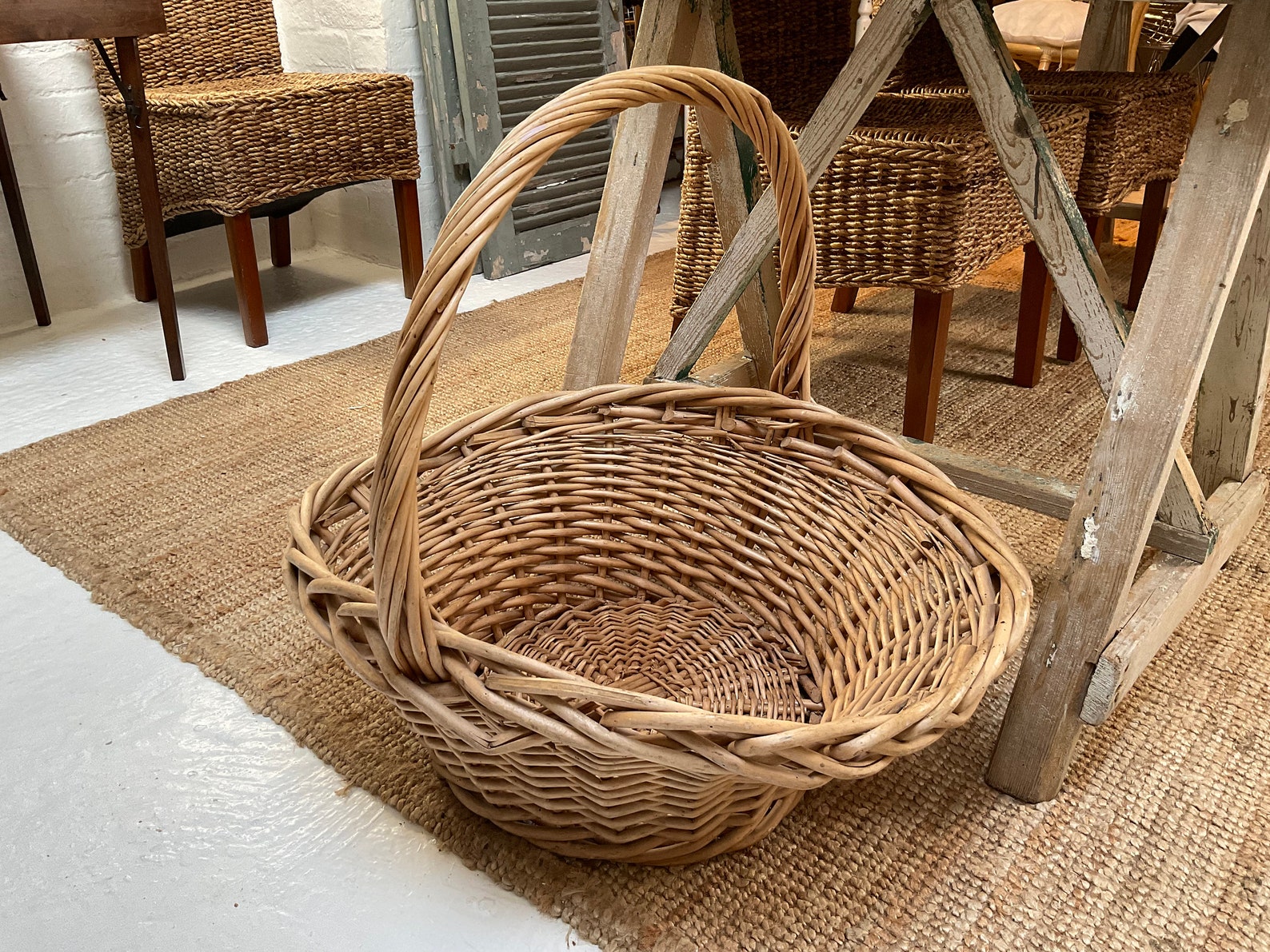 Giant Oversized Large Wicker Basket 60cm High X 67cm Wide | Etsy