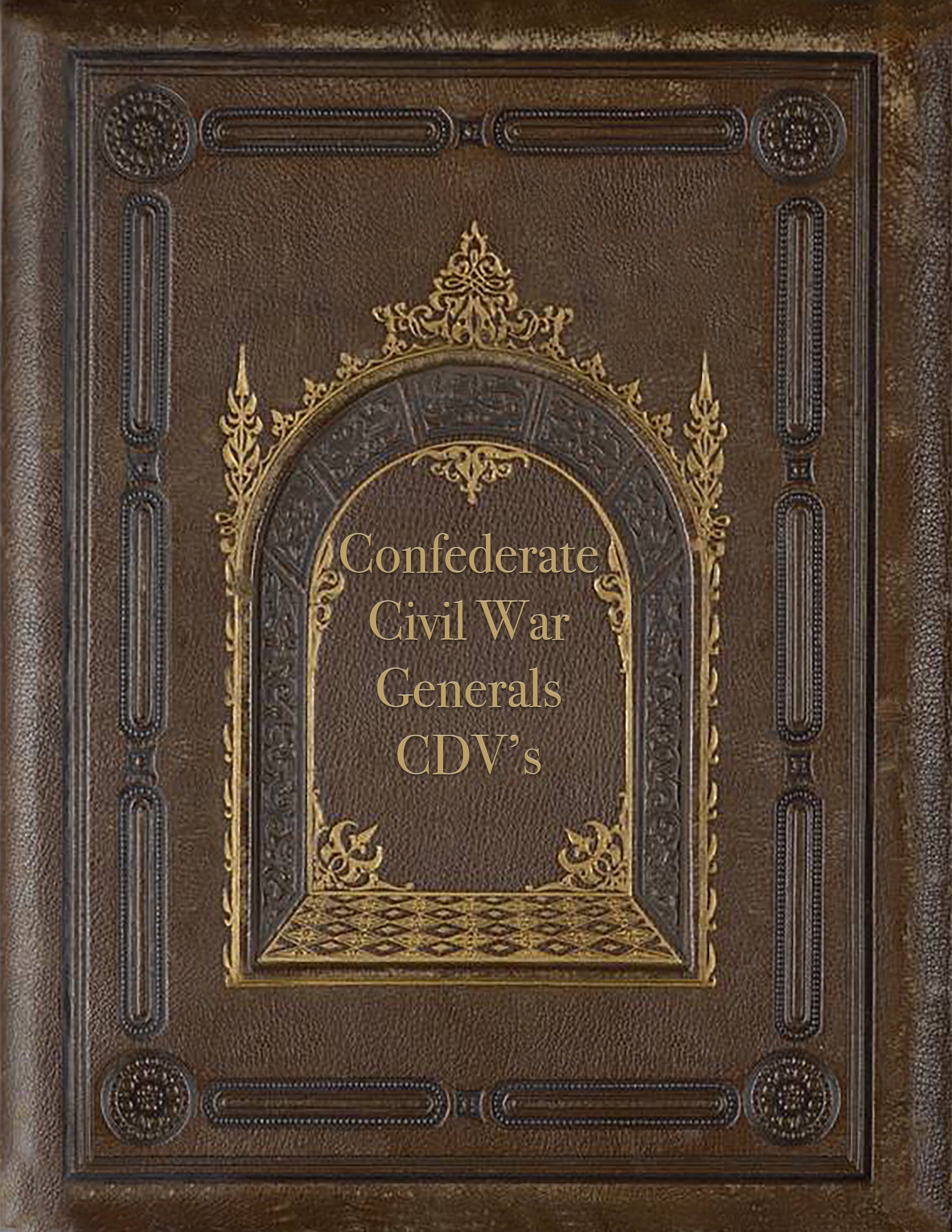 Book 8-1/2" X 11" Civil War Confederate Generals CDVS 124 Cdv's Scanned ...
