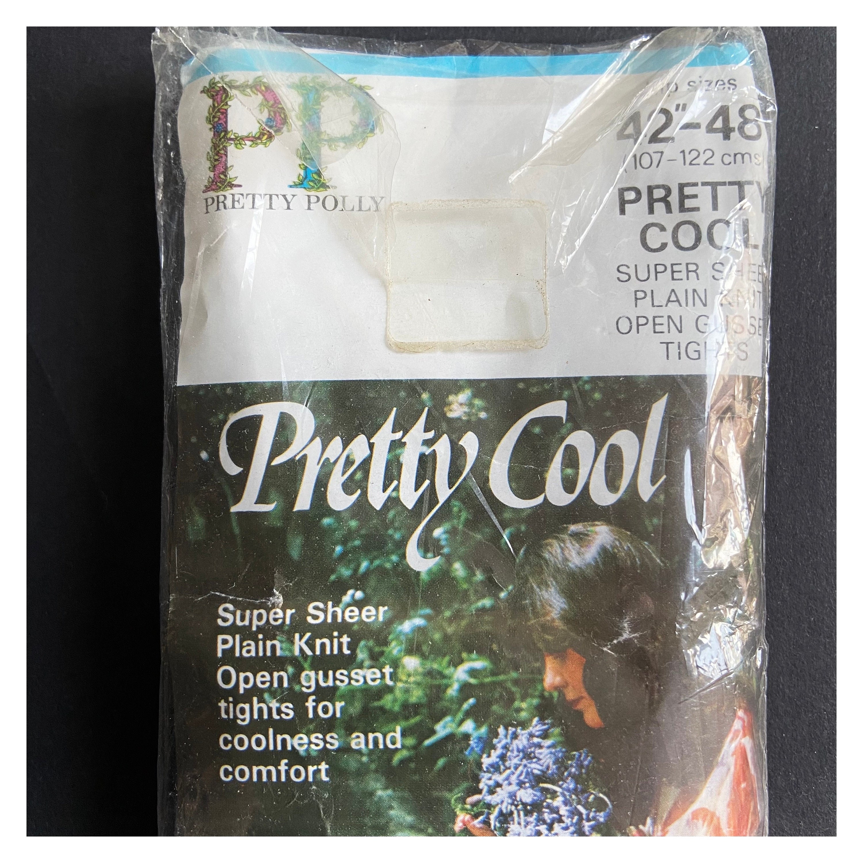 70s Vintage Pretty Polly Pretty Cool Sheer Tights With Open - Etsy