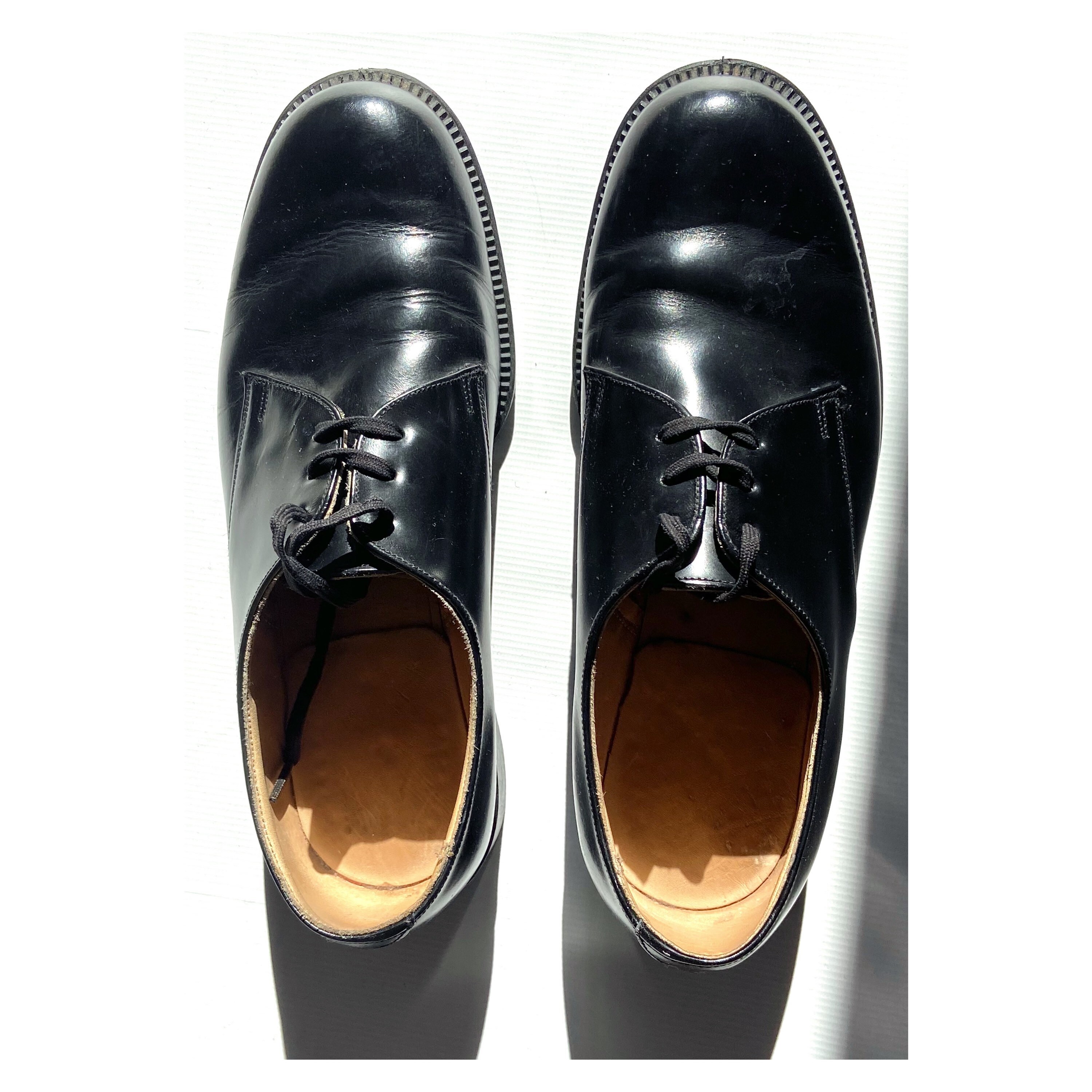 60s Vintage Classic Mens Military Black Lace up Shoes. School. - Etsy