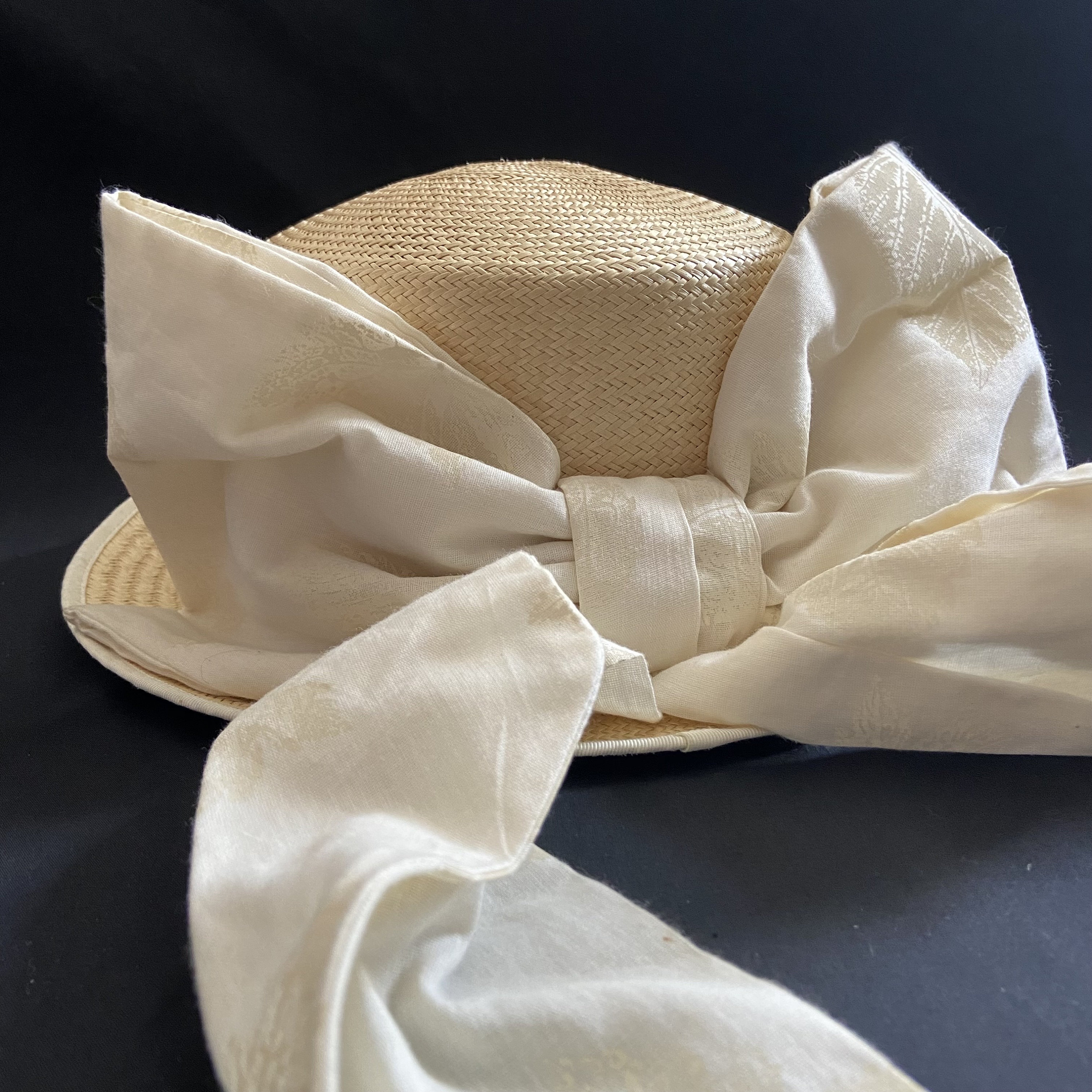 Elegant Vintage Summer Hat With Fabric Bow by Herald & Heart London. - Etsy
