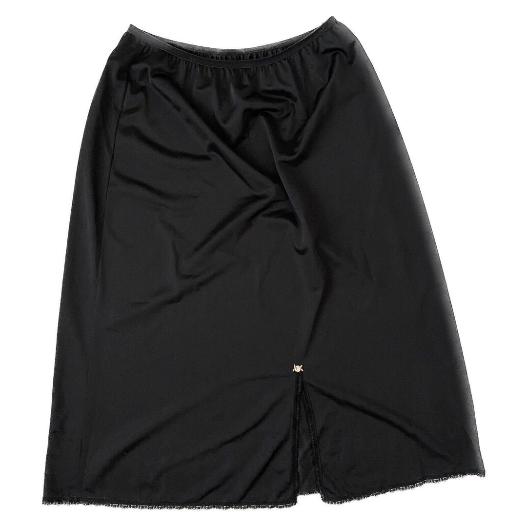 70s Vintage Black Half Slip by St. Michael. Simple Underskirt Side ...