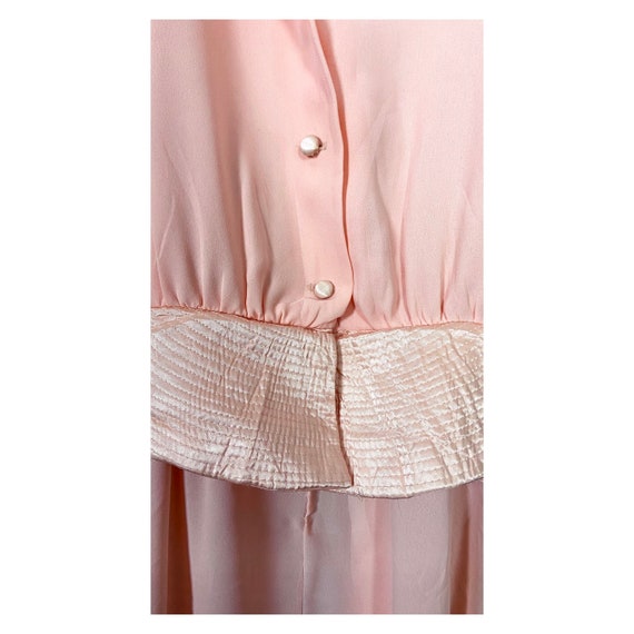 70s vintage pastel pink tea dress by Zizi Barbara Cho… - Gem
