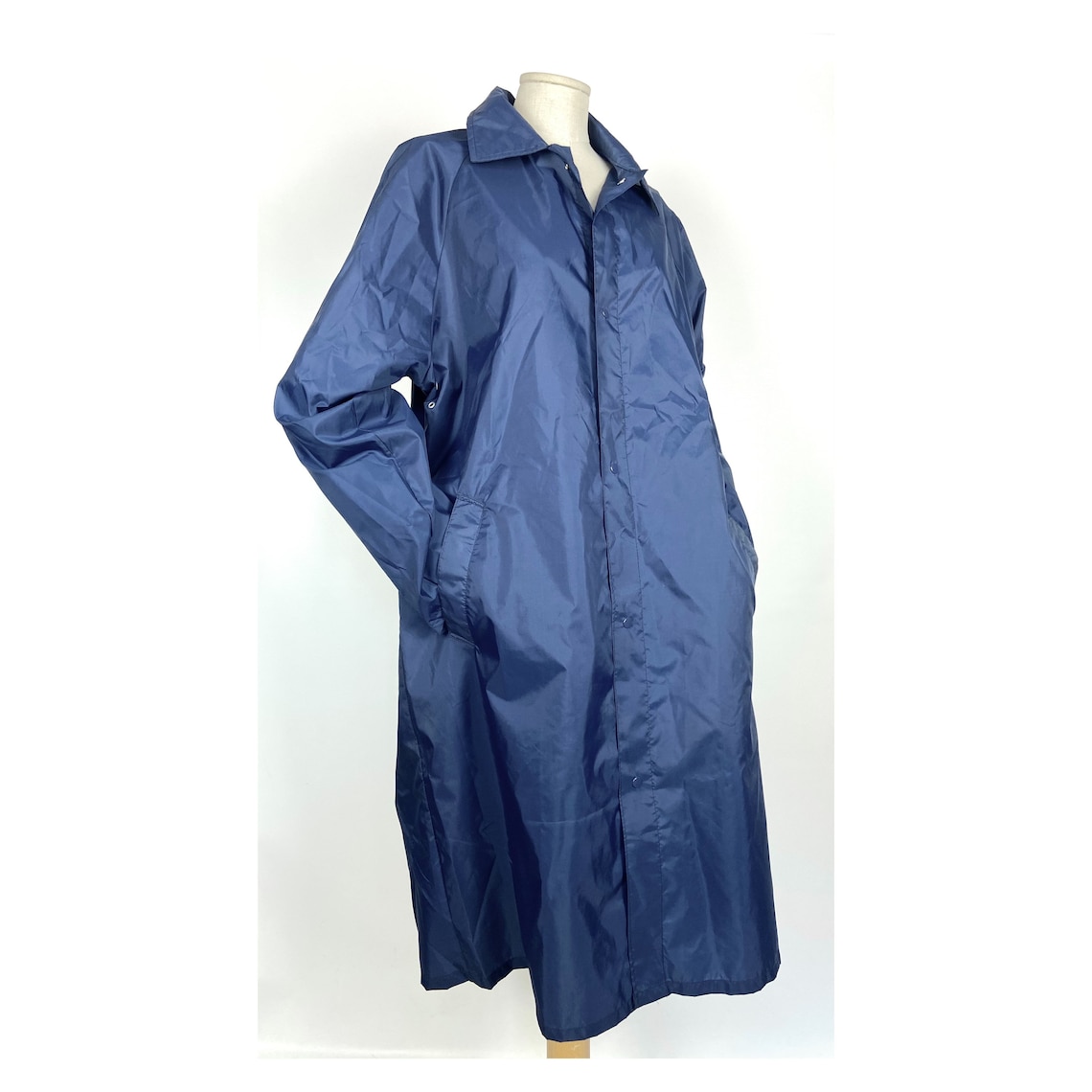 Mens 80s Vintage Nylon Raincoat by Handimac. Navy Blue | Etsy UK