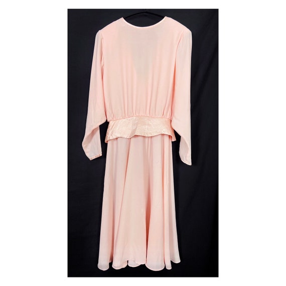 70s vintage pastel pink tea dress by Zizi Barbara Cho… - Gem