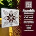 Latvian Symbol - Auseklis (elaborate) - Watercolor Square Card - 4"x4 ...