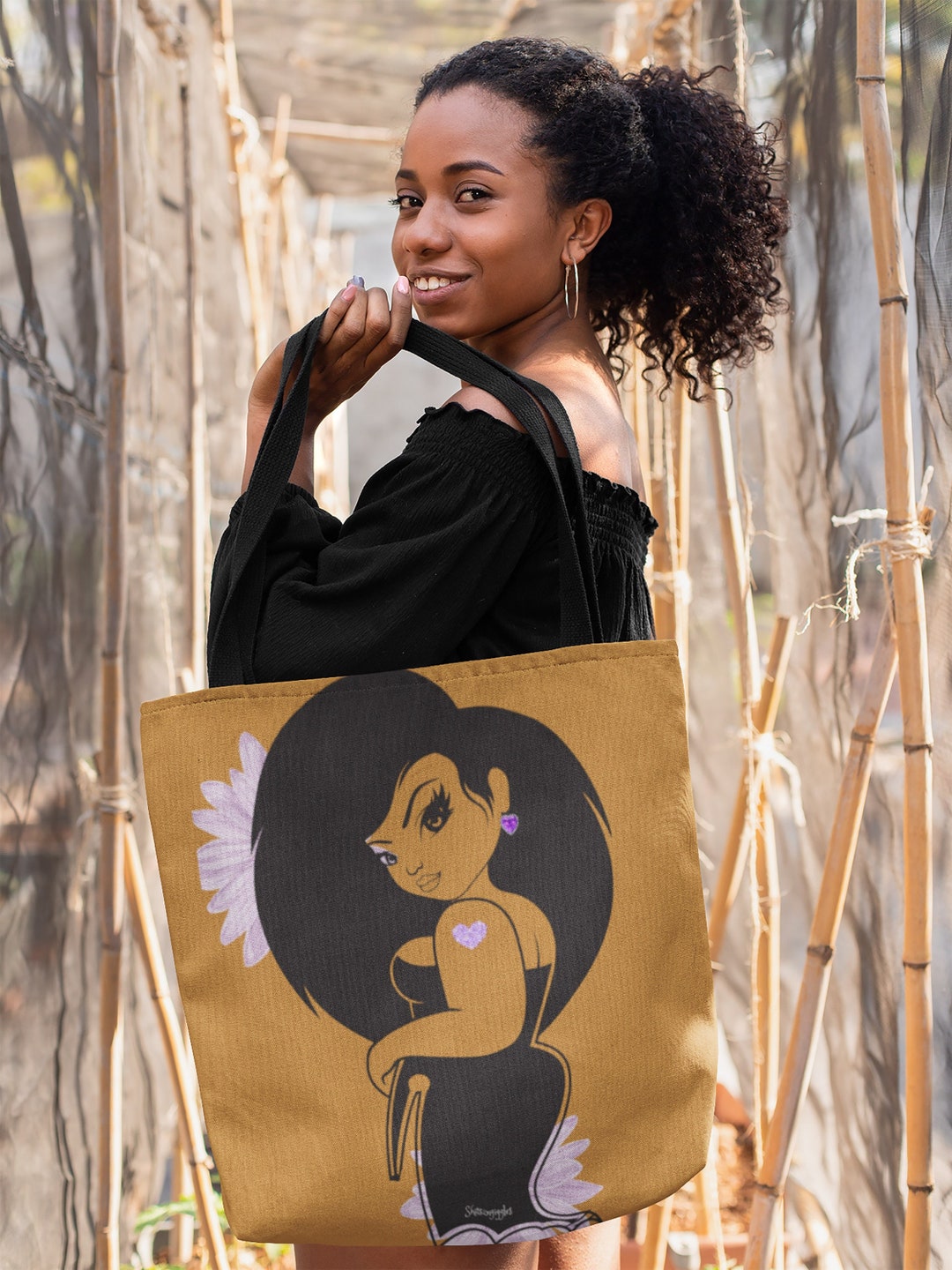 Etsy Tote Bags Black Girl Magic Tote Bag Unity Tote Cute - Etsy España