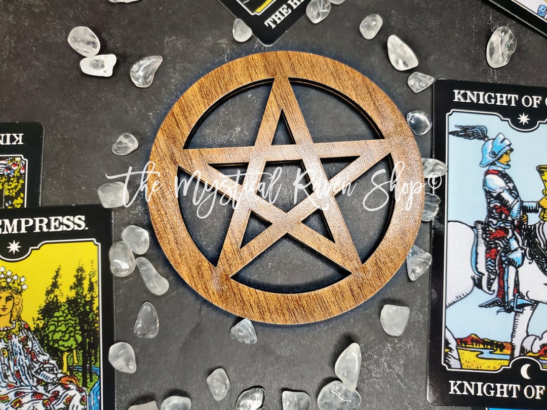 Pentacle Altar Tile; Cauldron Trivet, Crystal Ball Stand, Focus Point ...