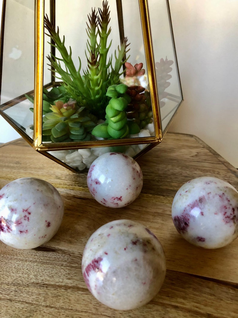 Rare Find XL Peruvian Cinnabrite Spheres. Large Cinnabar Tumbled Stones ...