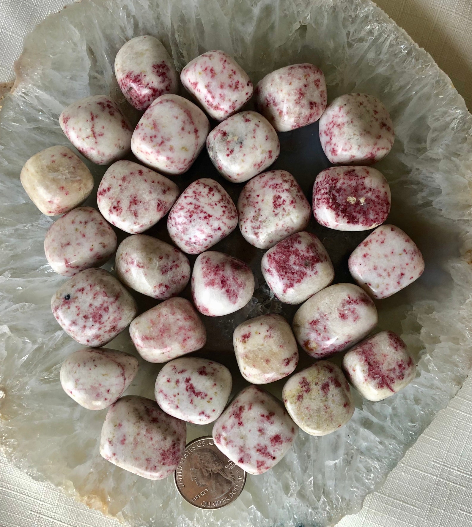 Rare Find Gorgeous Cinnabrite Crystal. Cinnabar Tumbled | Etsy