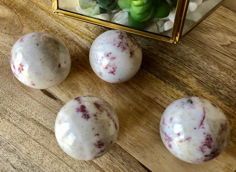 Rare Find XL Peruvian Cinnabrite Spheres. Large Cinnabar Tumbled Stones ...