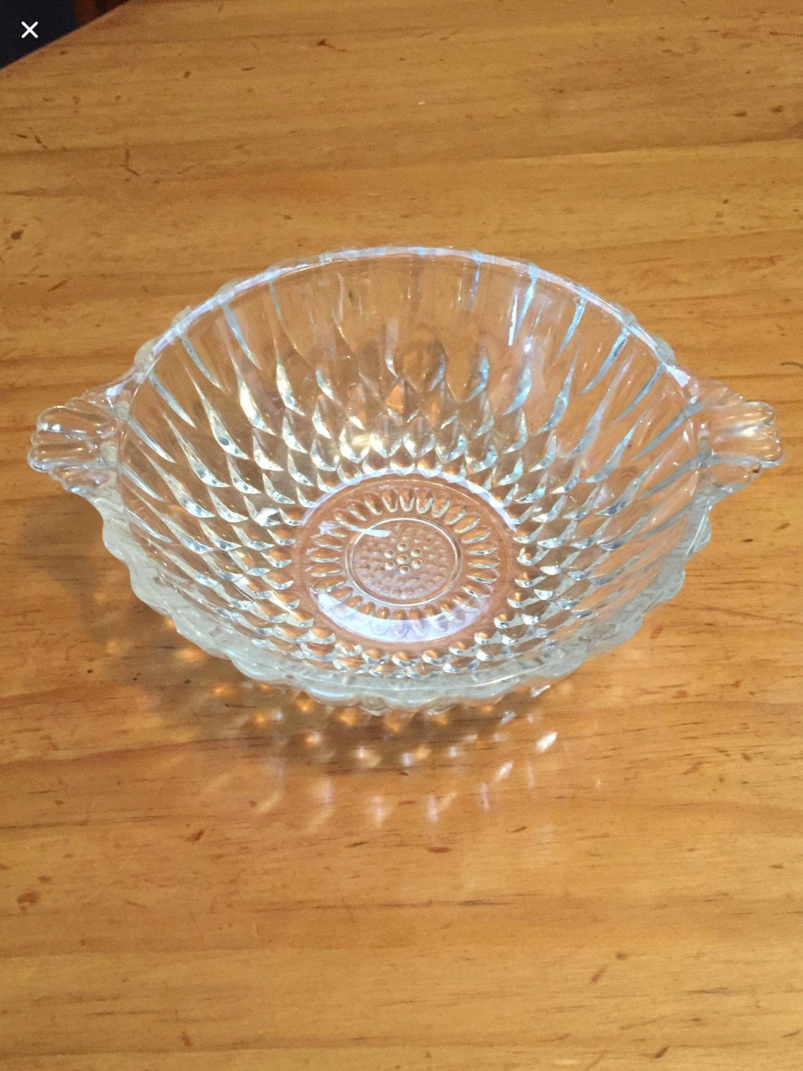 2 Vintage Glass Sweet / Lolly / Dessert / Dip Bowls - Etsy