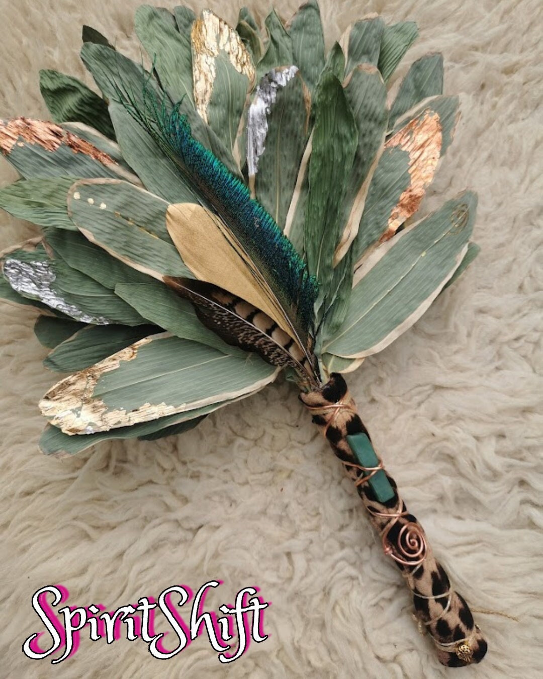 Chakapa DELUXE With 24k Gold Leaf One Side Seasonal HALO LEAVES Shipibo ...