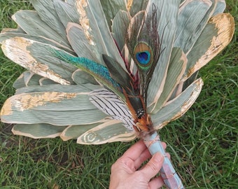 Chakapa DELUXE With Gold Leaf • One Side • Seasonal Halo Leaves ...