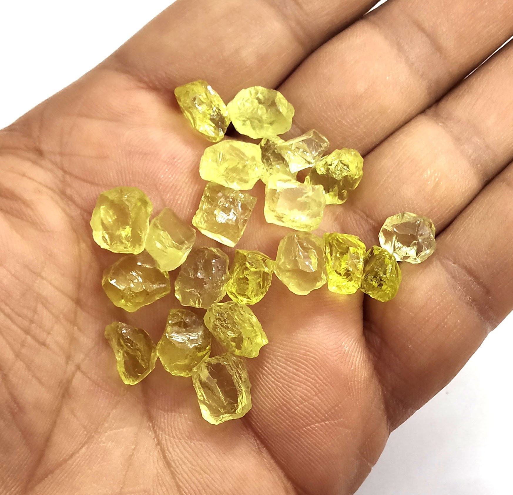 50 Pieces Natural Lemon Gemstone Natural Lemon Quartz | Etsy