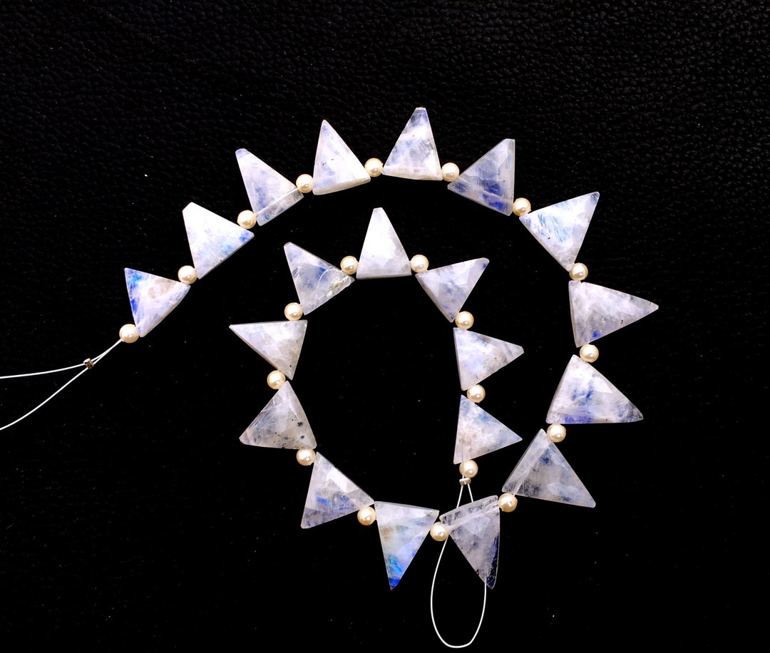 Beautiful Blue Fire Natural Rainbow Moonstone 18 Pieces - Etsy