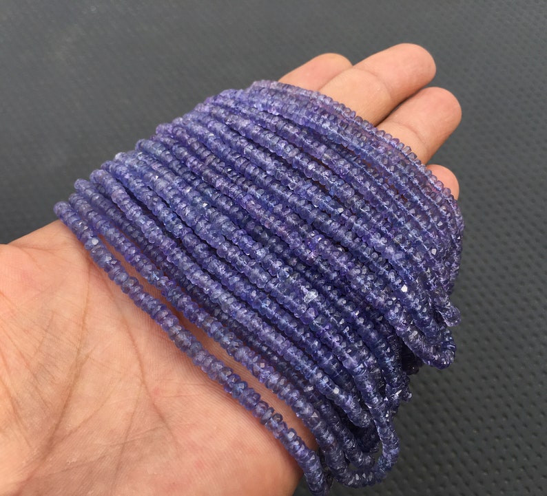 TOP Grade Quality 16 Long Strand Blue Gems Rondelle - Etsy