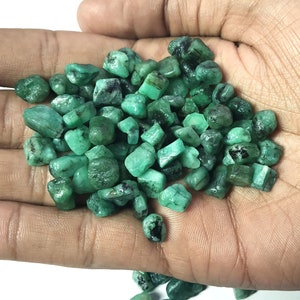 50 Pieces Natural Emerald Rough,emerald Gemstones,green Emerald Rough ...