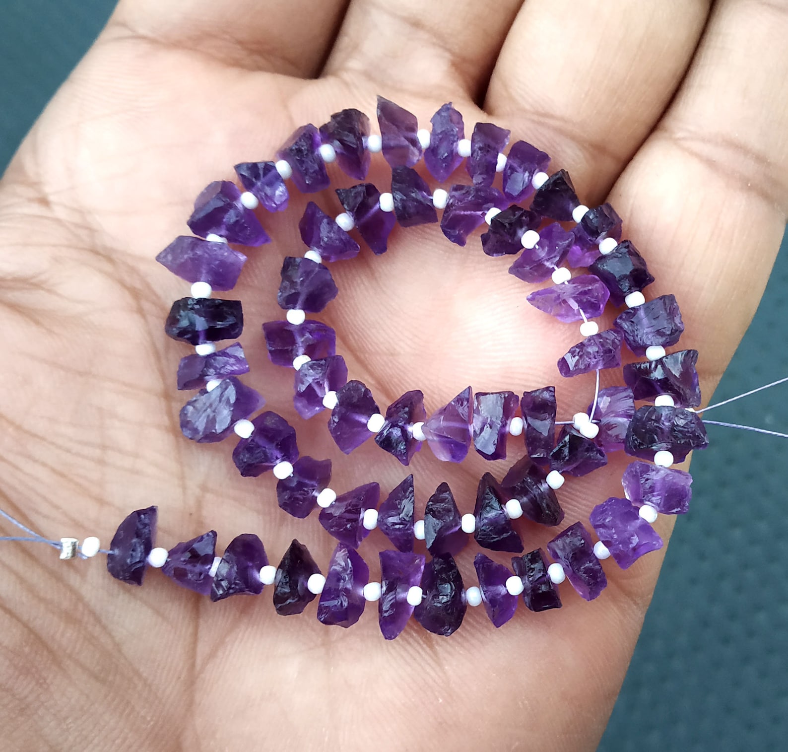 Fabulous Gemstone 50 Pieces Natural Blue Amethyst Stone Uneven | Etsy