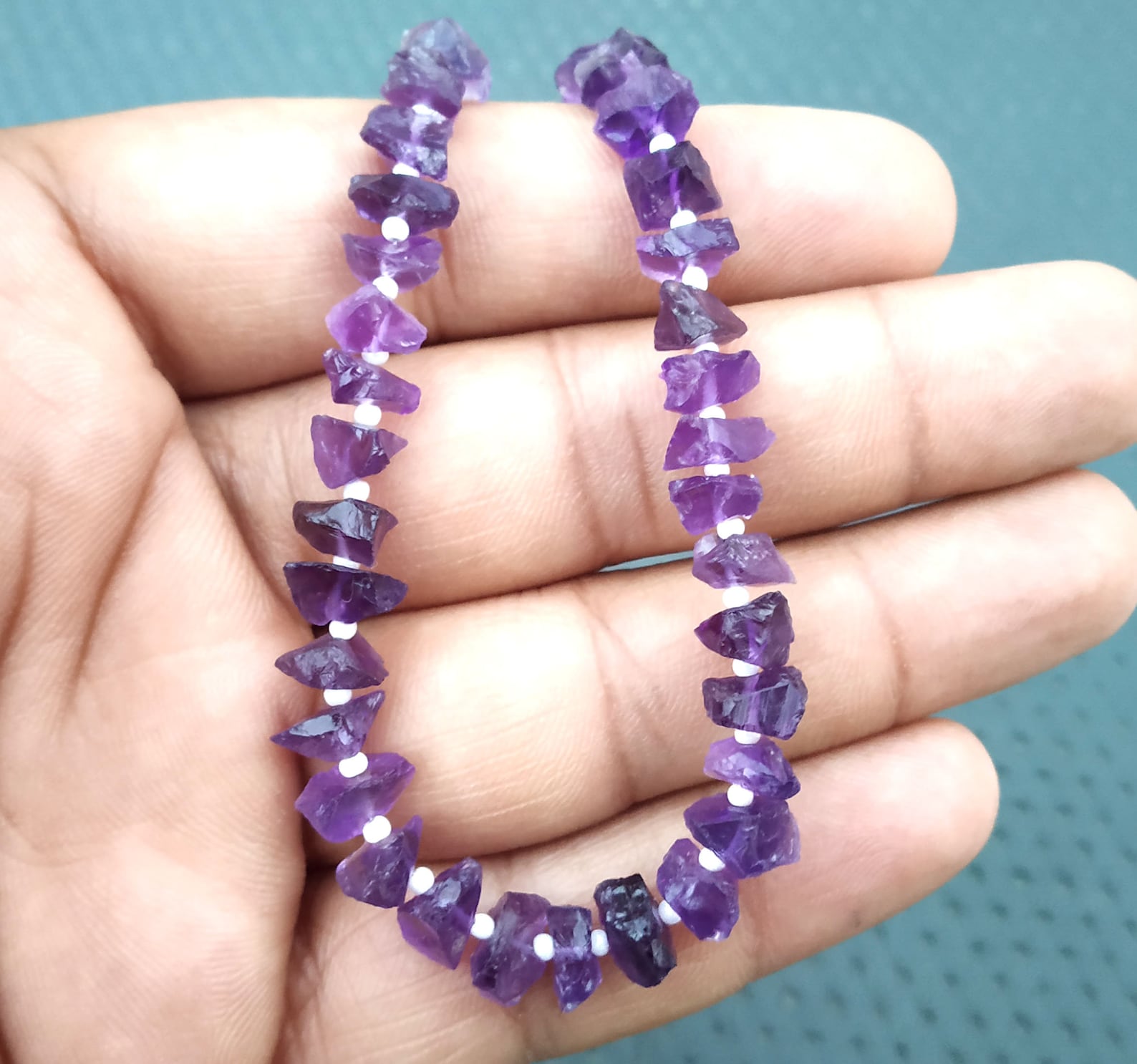 Fabulous Gemstone 50 Pieces Natural Blue Amethyst Stone Uneven | Etsy