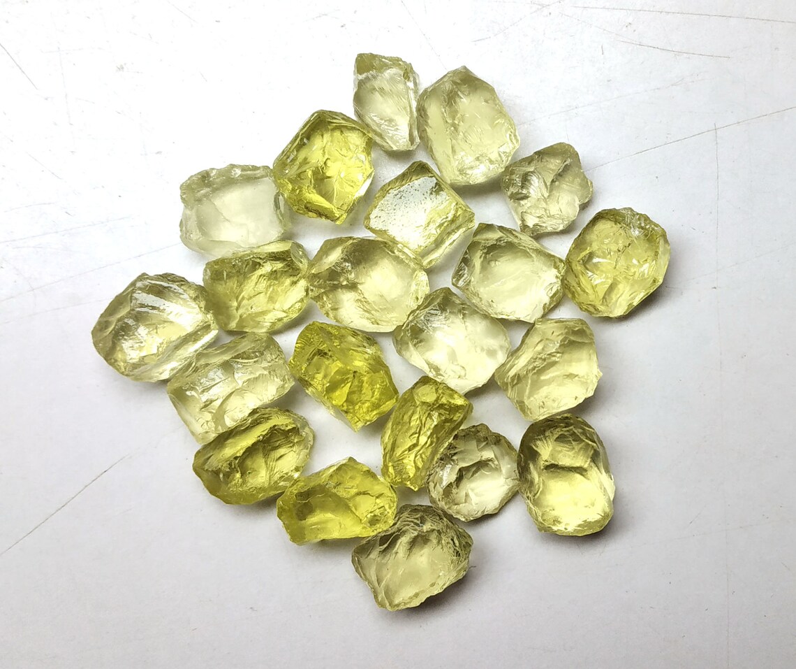 50 Pieces Natural Lemon Gemstone Natural Lemon Quartz | Etsy