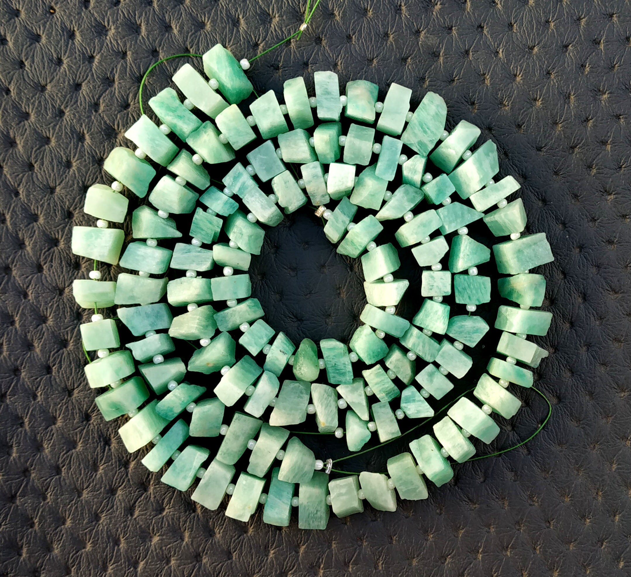 Amazing Stone 50 Pieces Natural Amazonite Gemstone Uneven | Etsy