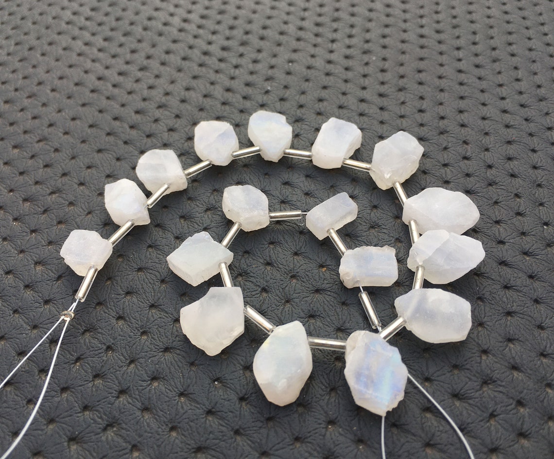 Natural Rainbow Moonstone Unique 17 Pieces Rainbow Moonstone - Etsy