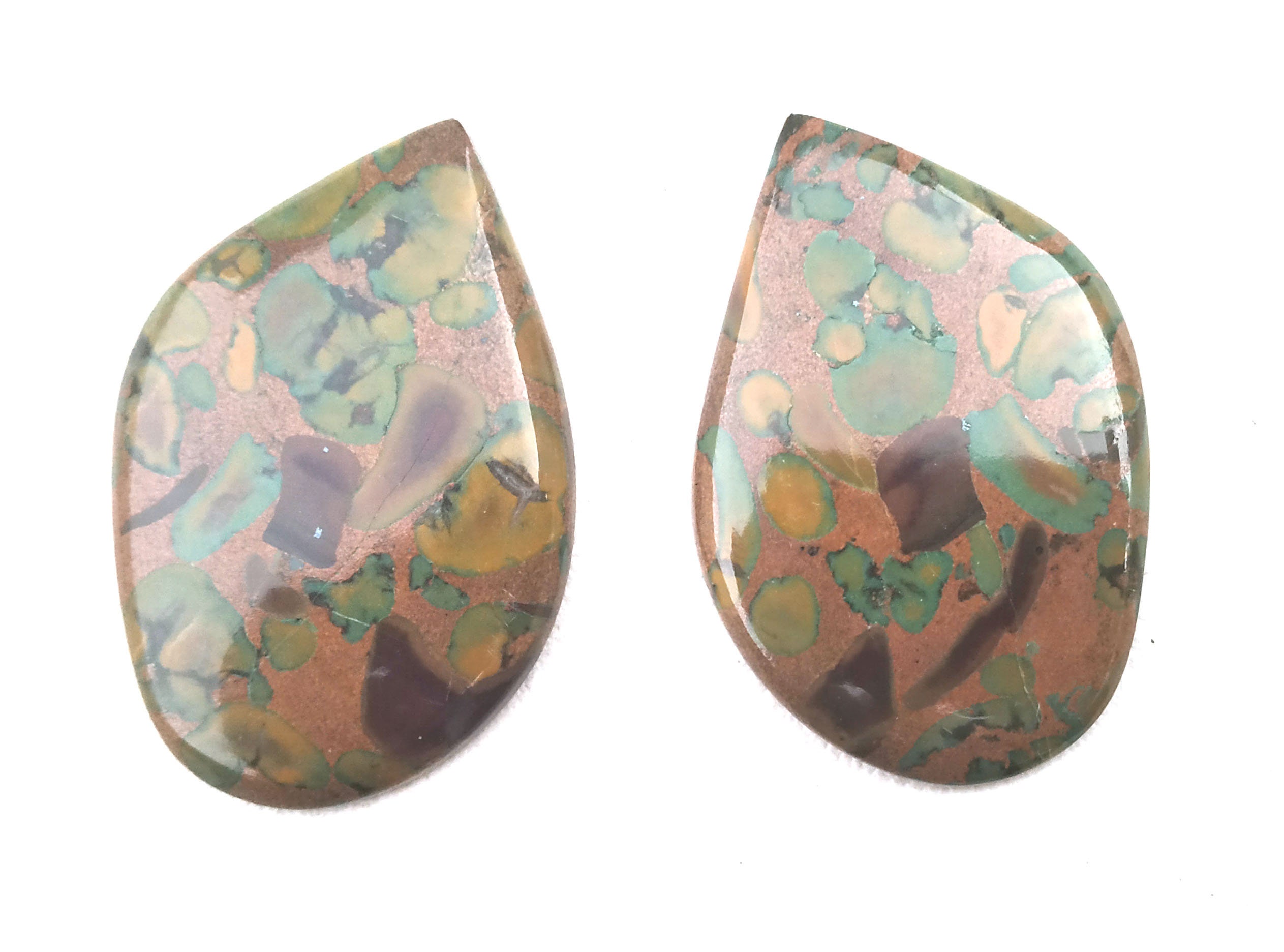 Very Stunning Piece 1 Pair Natural Fruit Jasper - Etsy