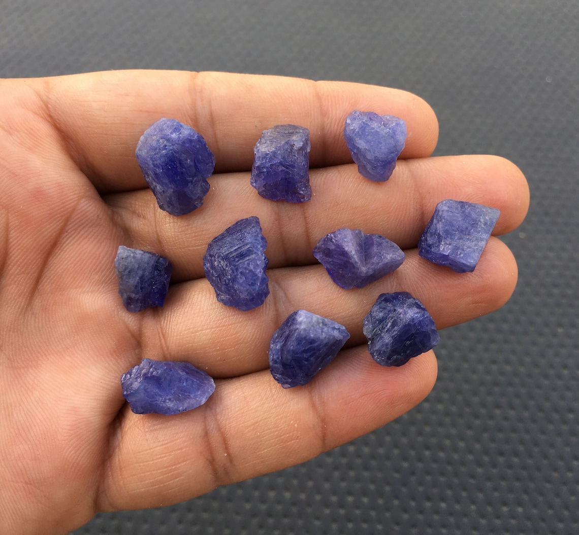 Super Quality 10 Pieces Tanzanite Roughnatural Tanzanite Raw - Etsy UK