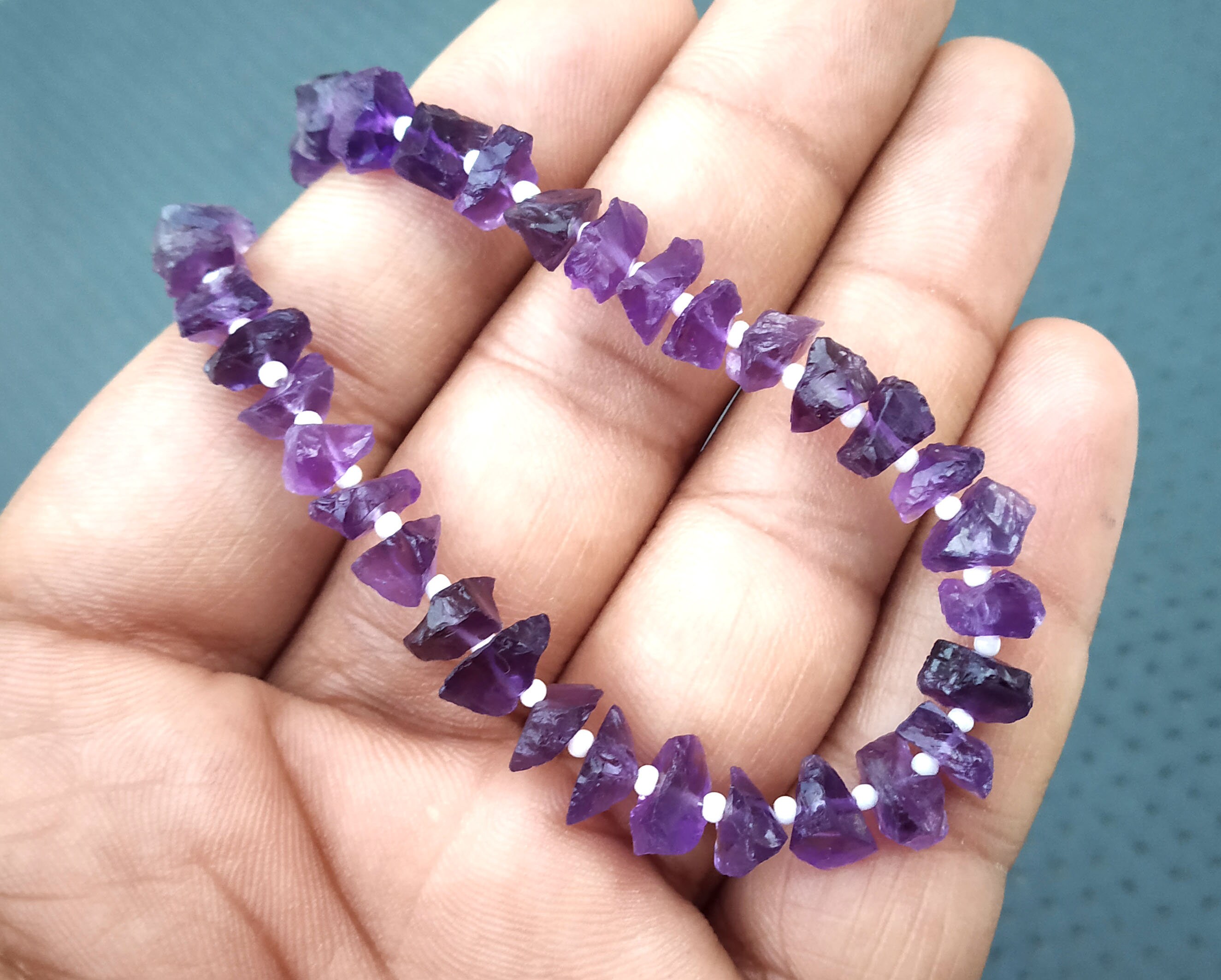 Fabulous Gemstone 50 Pieces Natural Blue Amethyst Stone Uneven | Etsy