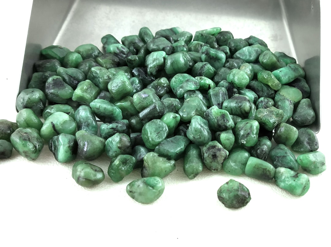 50 Pieces Natural Emerald Rough,emerald Gemstones,green Emerald Rough ...