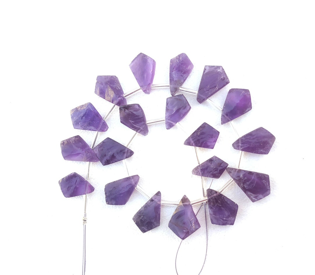 Wonderful Collection 19 Piece Strand Natural Blue Amethyst Gemstone ...